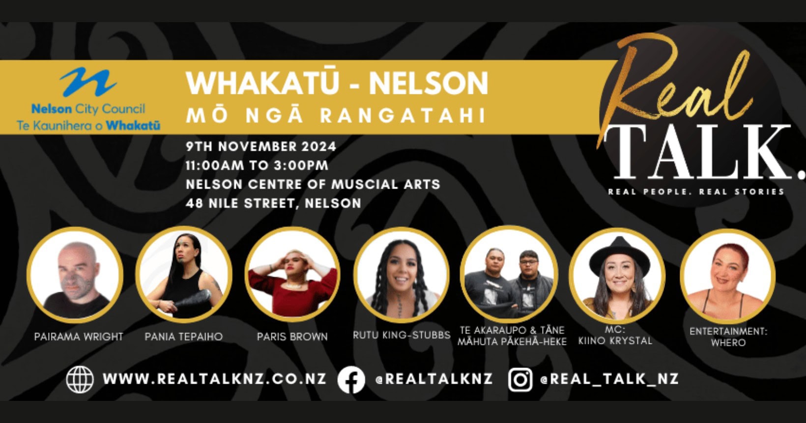 Real Talk - Nelson Centre of Musical Arts
